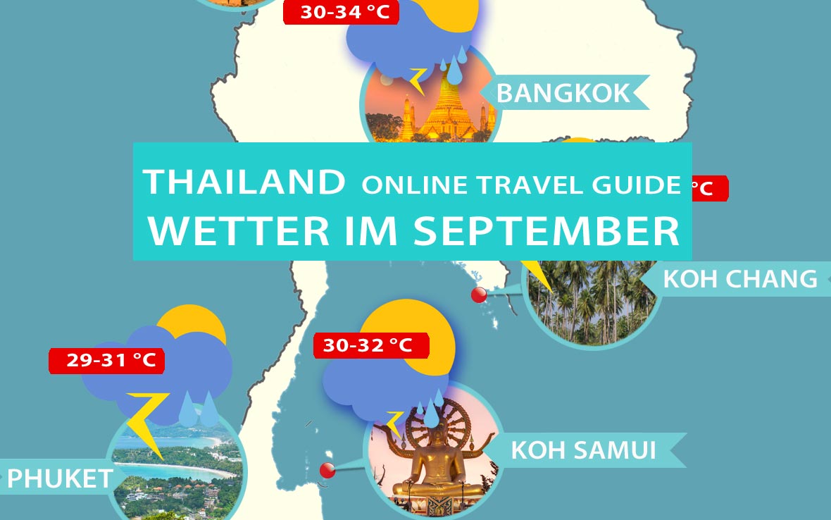 Thailand Wetter im September: Reiseziele und Regenzeit [+ Karte ...